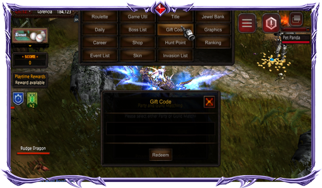 How to use gift code in game - MU PRIVATE